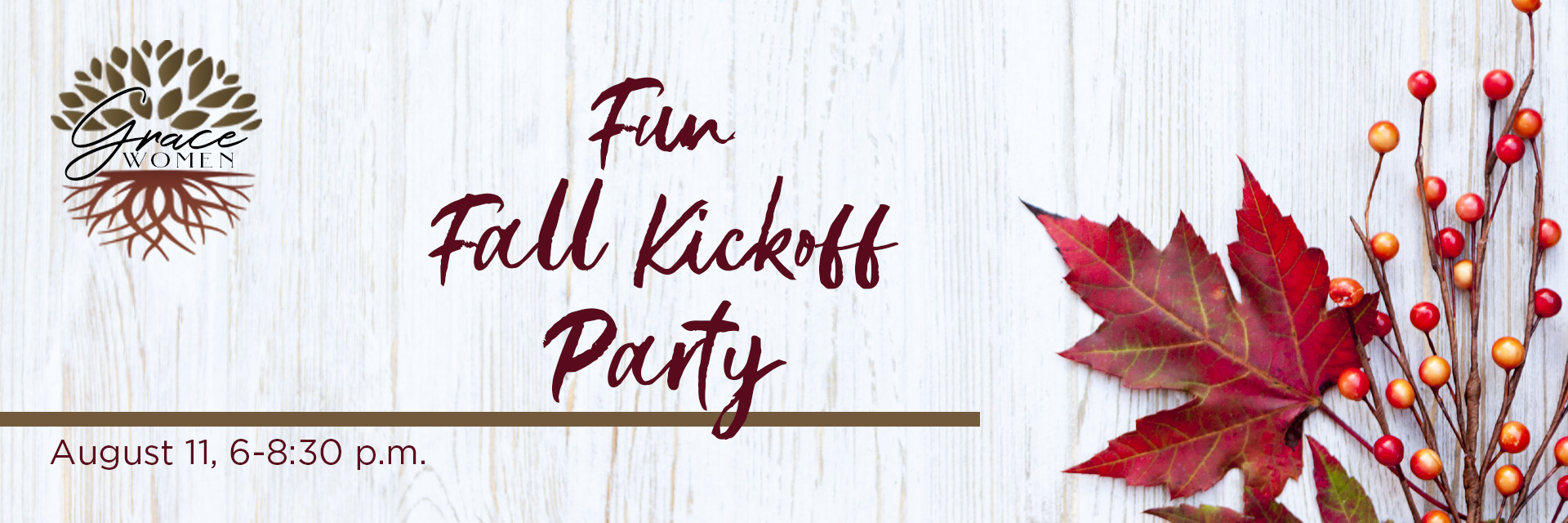Women's Fun Fall Kickoff Party - Grace Presbyterian Church